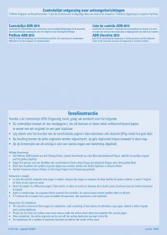 Controlelijst ADN binnenvaart 2023-2025, viertalig, genummerd, (pak à ...